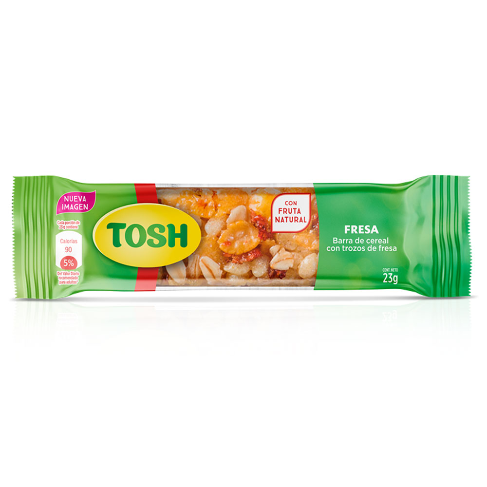 BARRA DE CEREAL TOSH FRESA x23gr. - Casa y Salud Droguerías y Minimarket
