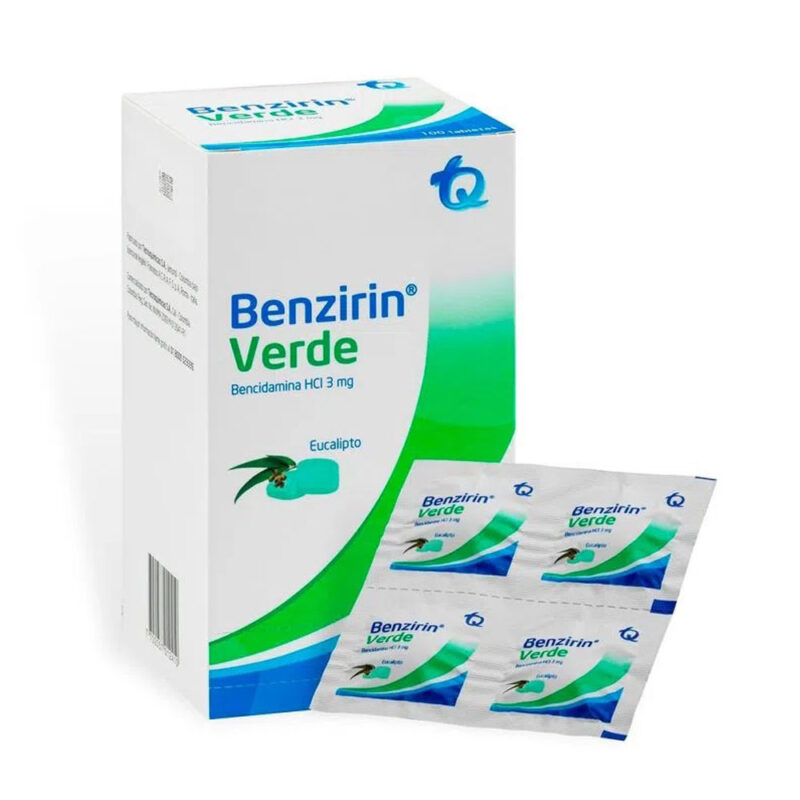 BENZIRIN VERDE EUCALIPTO CAJA X 100 TAB VENTA SOBRE X 4 - Casa y Salud ...