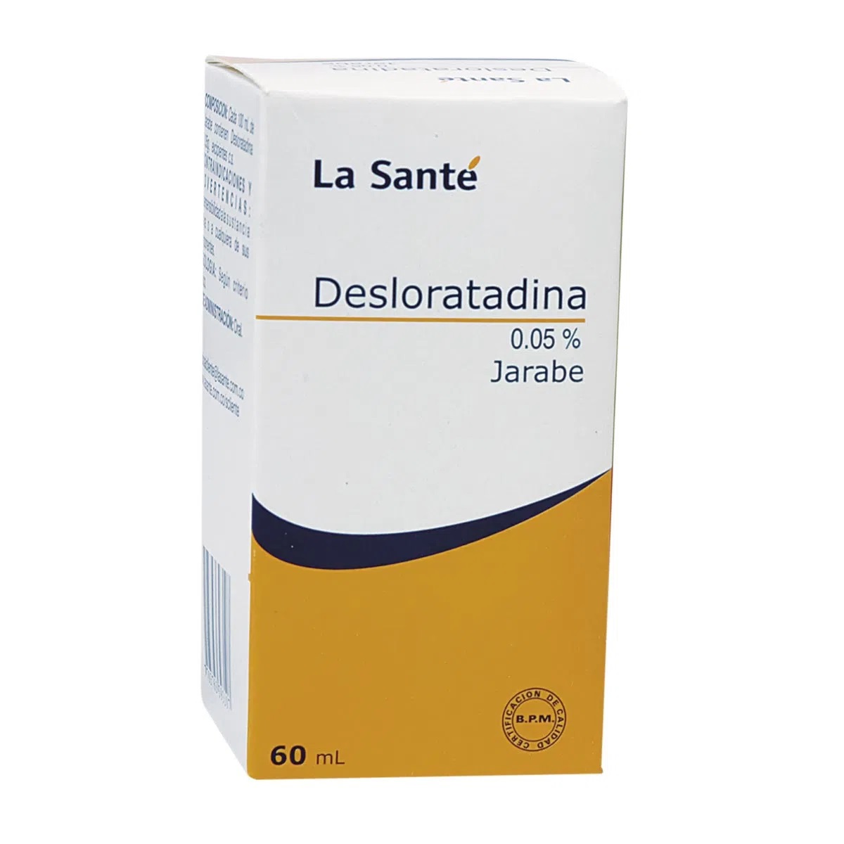 DESLORATADINA 2.5 MG / 5 ML FRASCO 60 ML JARABE LA SANTE - Casa y Salud ...